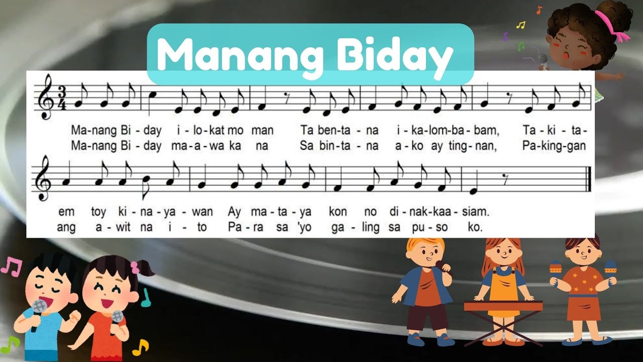 Manang Biday (Grade 4 Song with Voice 1, Voice 2 and Harmony) - YouTube
