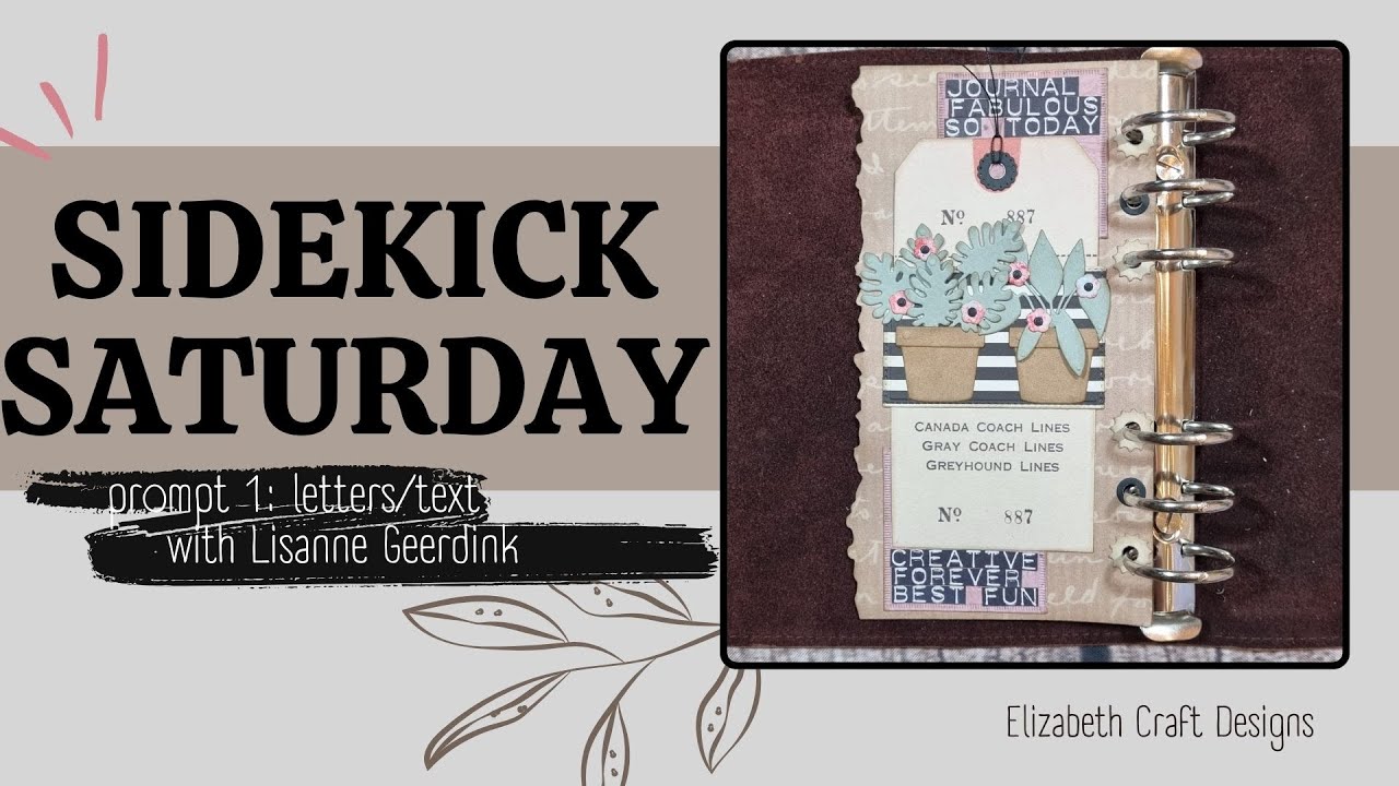 Sidekick Saturday prompt 1 - letters/text - YouTube