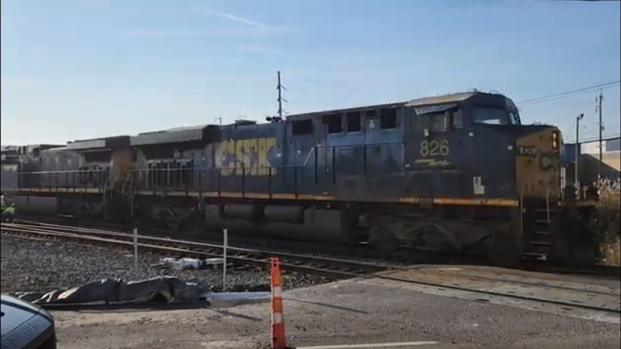 CSX Autorack Train - YouTube