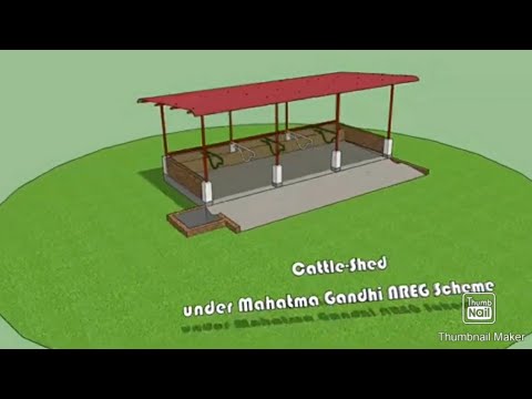 3D cow shade design - YouTube