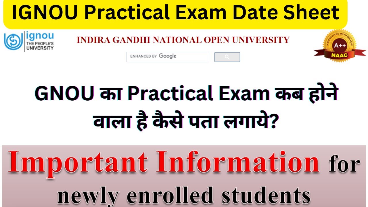 IGNOU Practical Exam IGNOU Practical ignou-practical-exam-ignou-practical