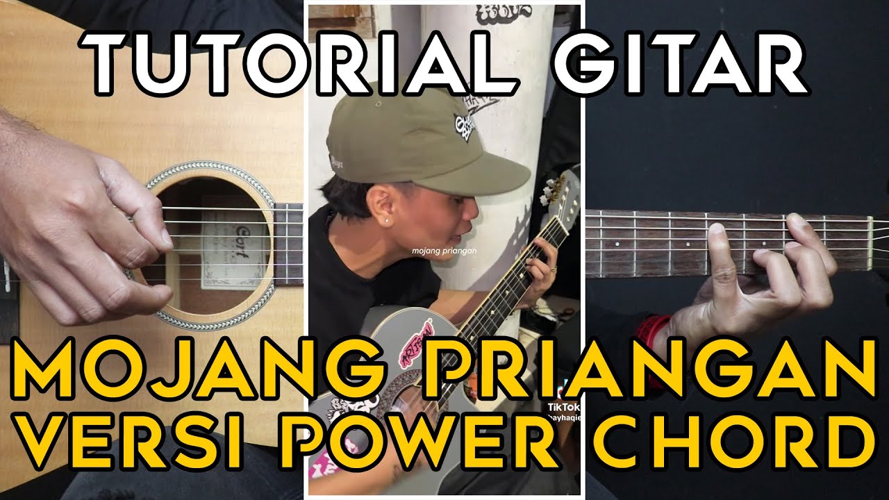 (TUTORIAL GITAR) MOJANG PRIANGAN - VERSI POWER CHORD VIRAL - YouTube