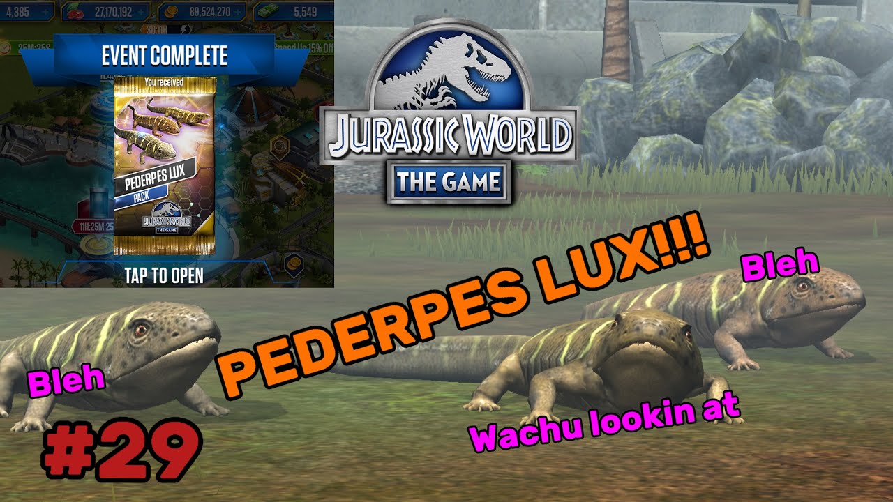 Pederpes Lux Event! | Jurassic World The Game - YouTube