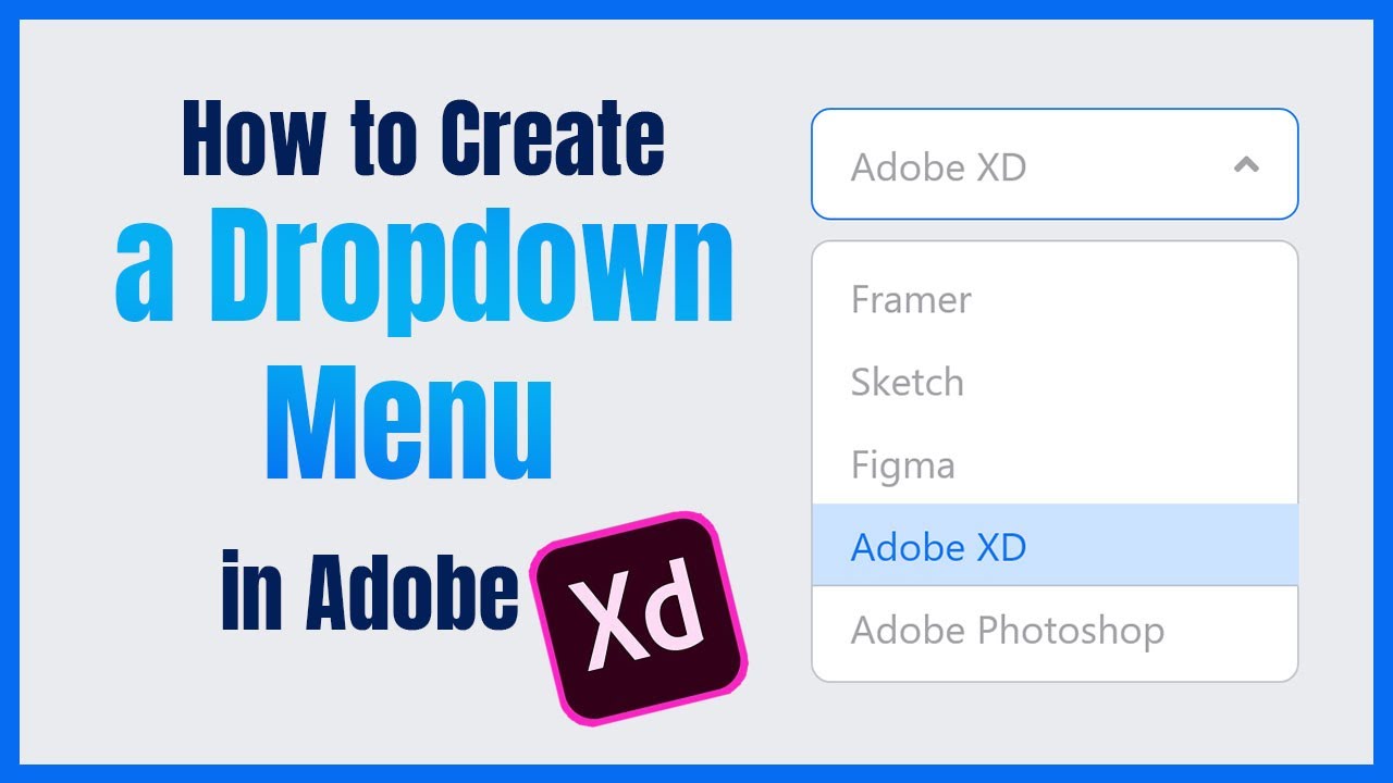 Adobe XD: How to create a working dropdown menu filter using adobe XD ...