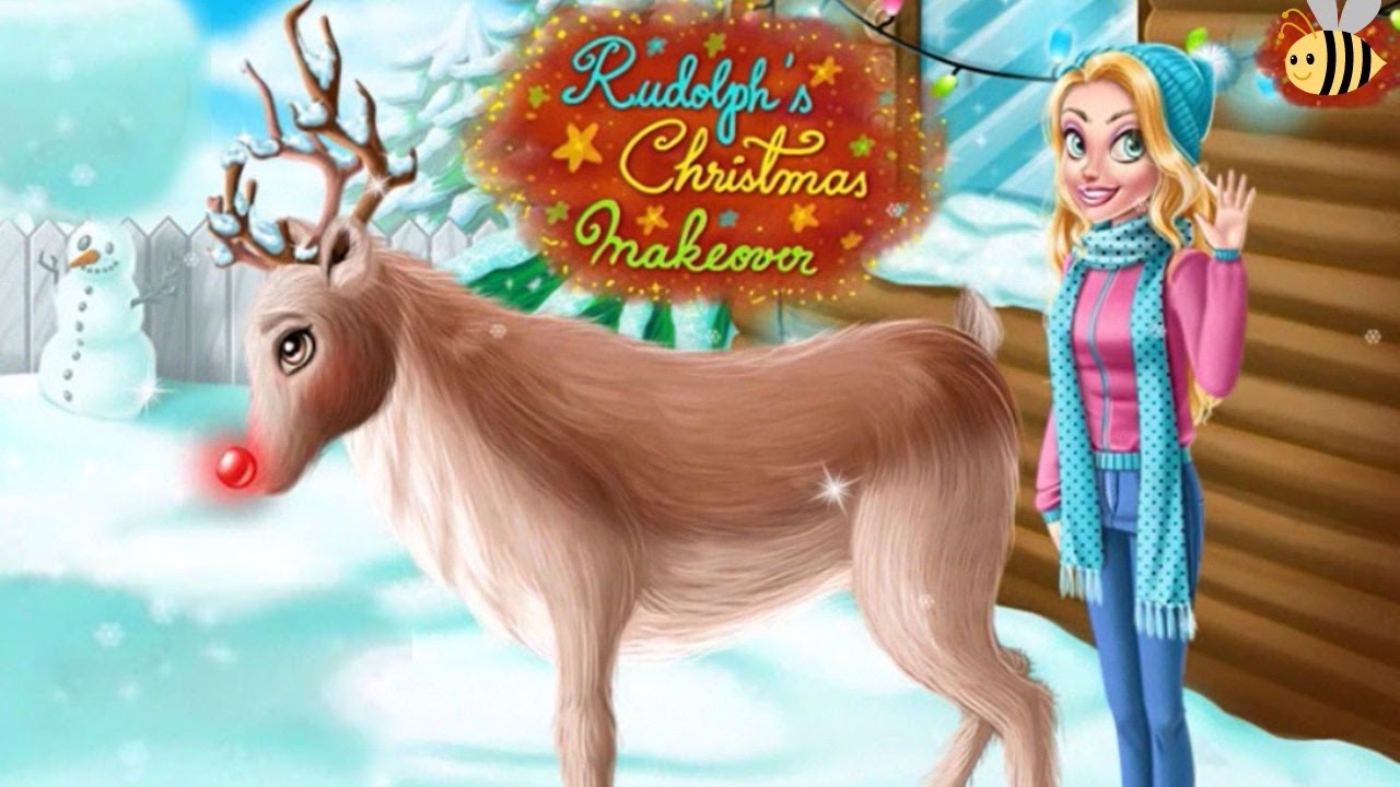Fun Rudolph's Christmas Makeover Movie Play for Happy Holidays - YouTube