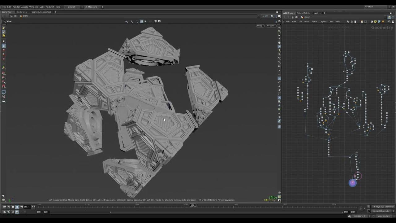 SciFi Moving Cube [Houdini R&D] - YouTube