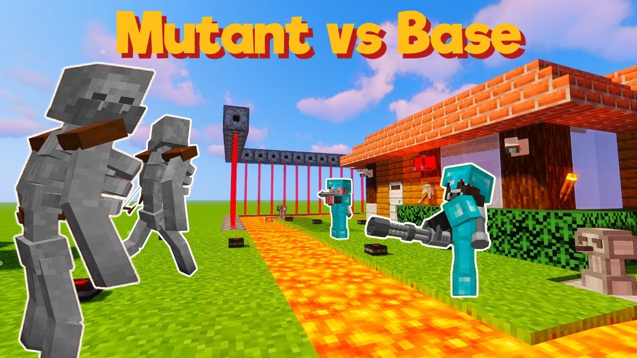 Mutant Skeleton VS The Most Secure Minecraft Base - YouTube