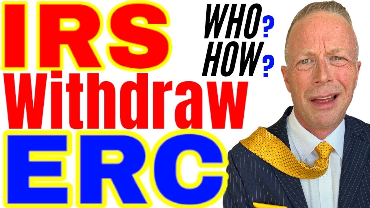ERC Streamline by IRS! How to Withdraw ERTC Claim Form 941-X. Employee ...