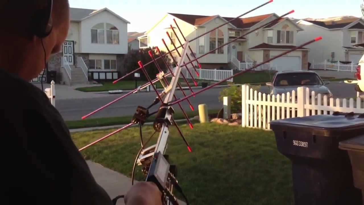 Seeing my first satellite worked! AO-27 - YouTube