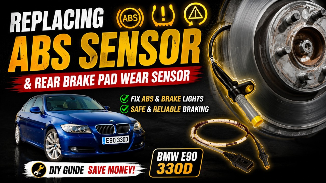 ABS/Wheel Speed Sensor + Rear Brake Pad Wear Sensor Replacement - BMW ...