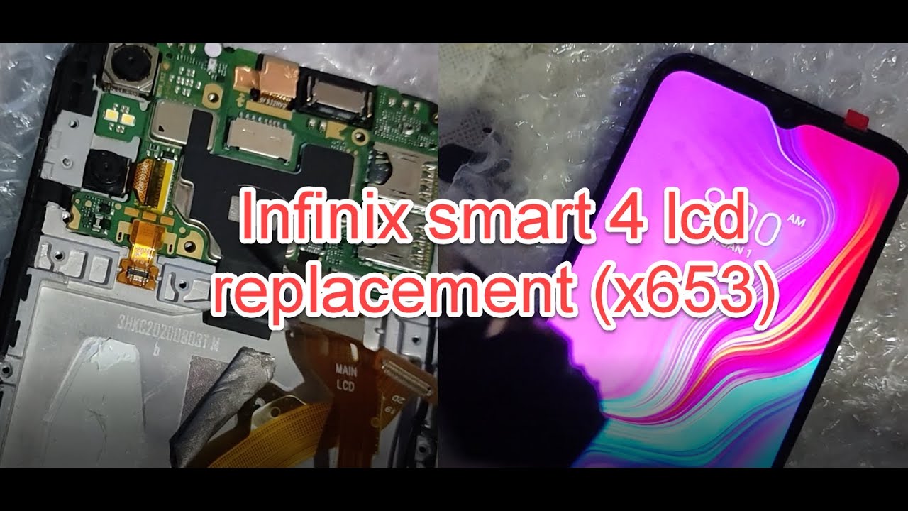 Infinix smart 4 lcd replacement - YouTube