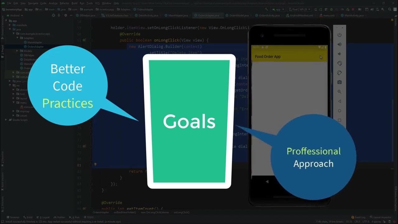 Android App Development Tutorial in Hindi Food Ordering App using SQlite Database - YouTube