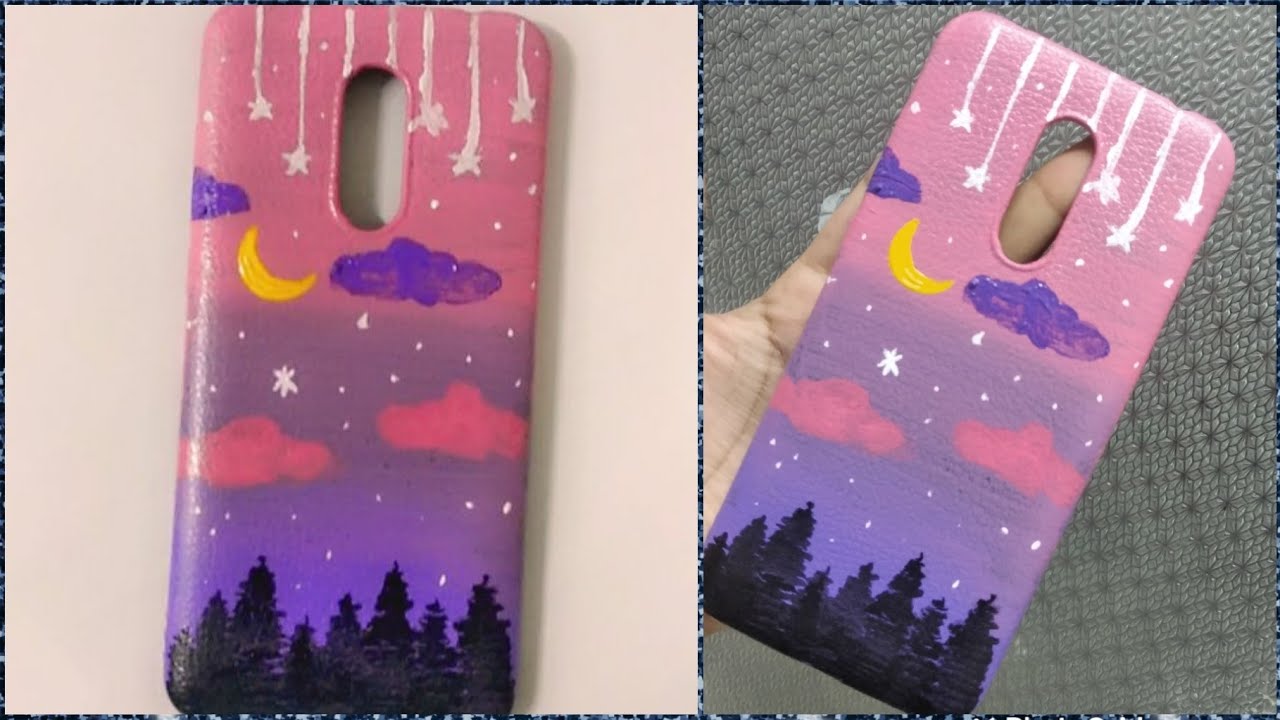 Mobile cover Painting || Latest Mobile cover design || Mobile case ...