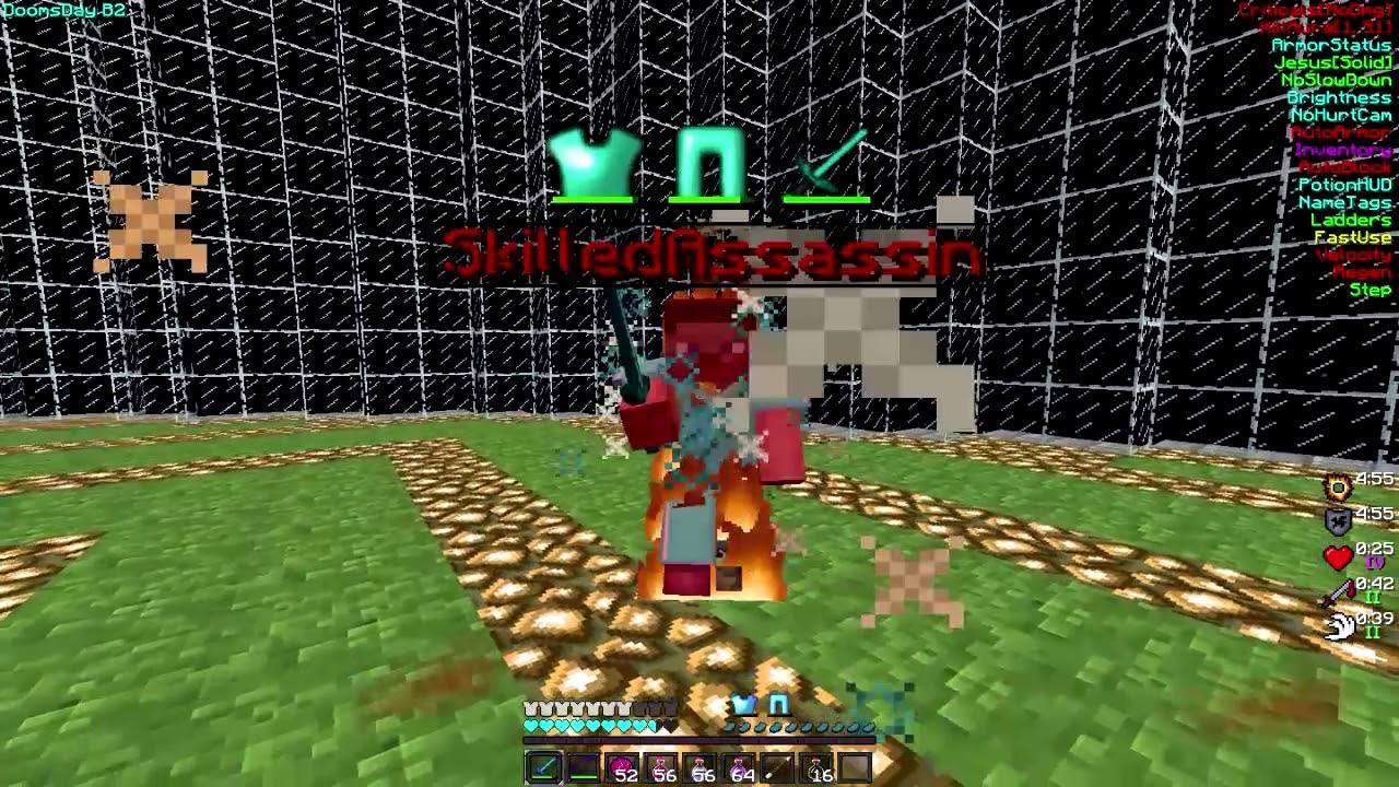 MINECRAFT CLIENT - PVP DOOMSDAY B2 - YouTube