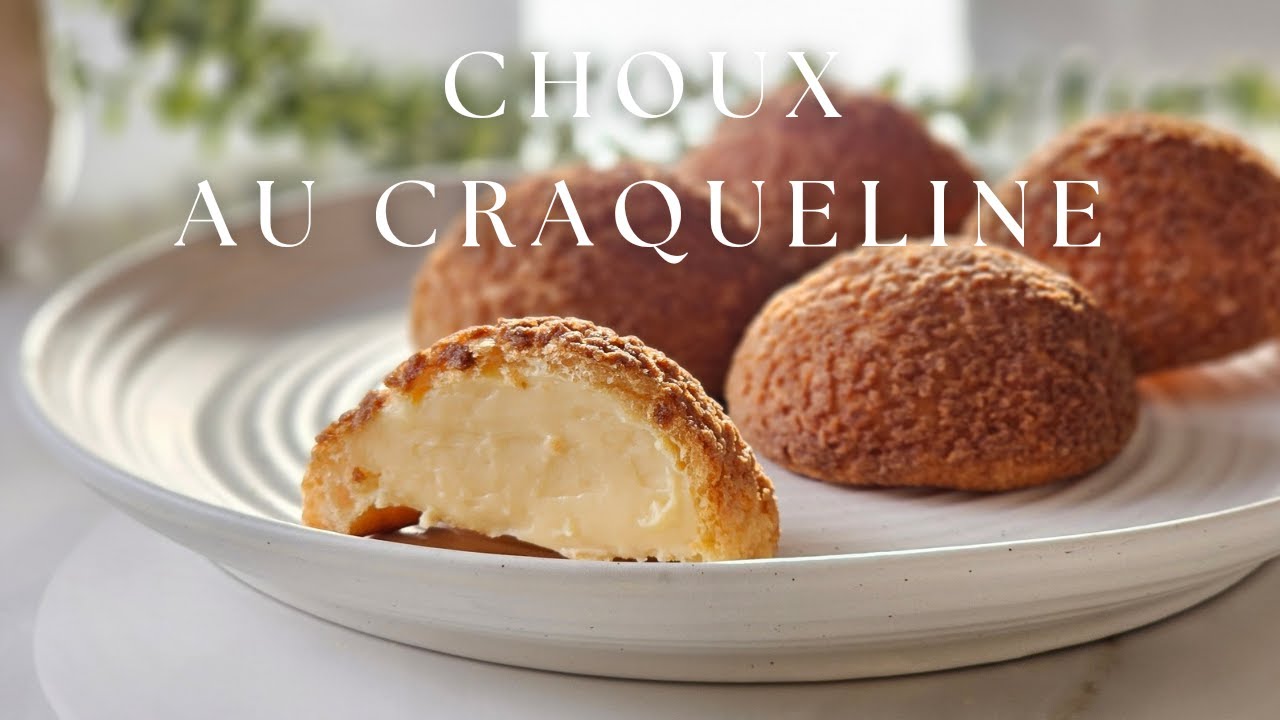 How To Make Cream Puffs | EASY Choux au Craqueline | ASMR Baking - YouTube
