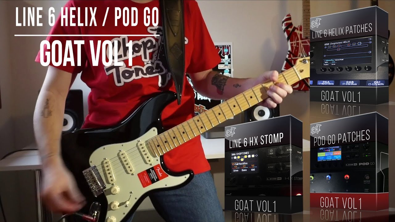 Line 6 Helix Series / POD Go Patches | GOAT vol1 | Greatest Hits Medley ...