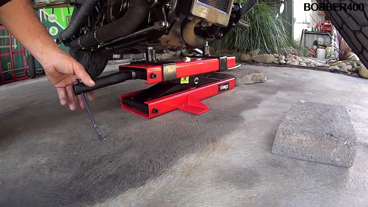 Trex MINILIFT MOTORBIKE STAND/JACK - YouTube