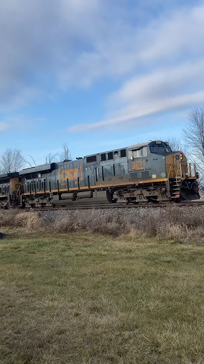 CSX L321 Local Mixed Freight Train from Sterling, Ohio 12/8/2023 #csx #train #csxt #railroad # ...