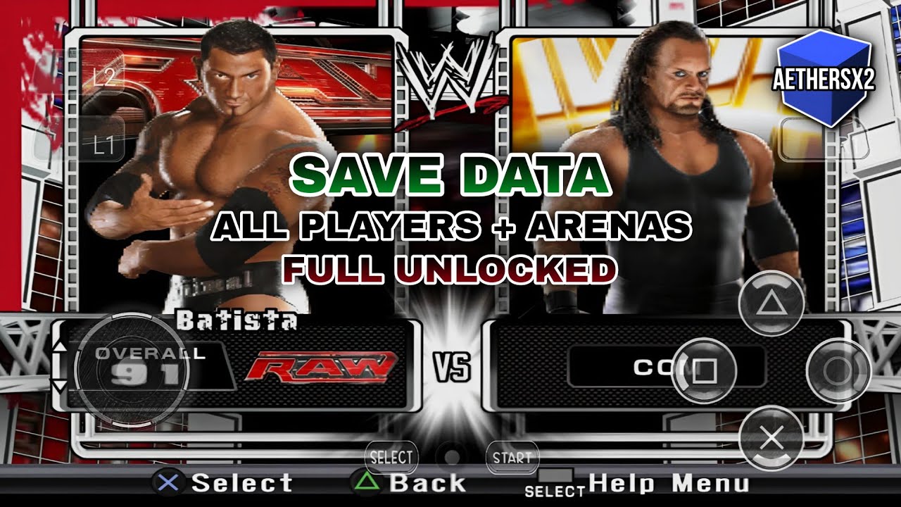 WWE SMACKDOWN VS. RAW 2009 PS2 ON ANDROID | All Players & Arenas ...