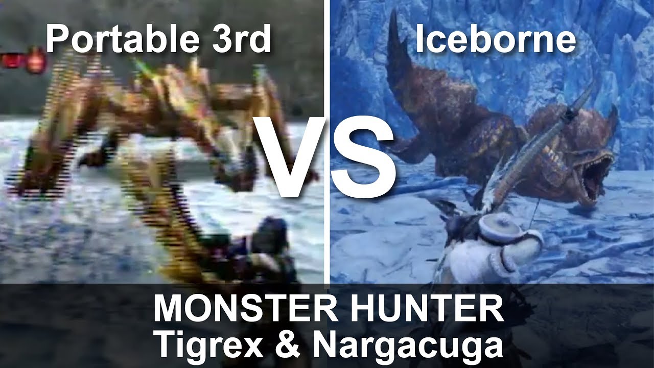 Monster Hunter World: Iceborne vs. Monster Hunter Portable 3rd (Tigrex ...