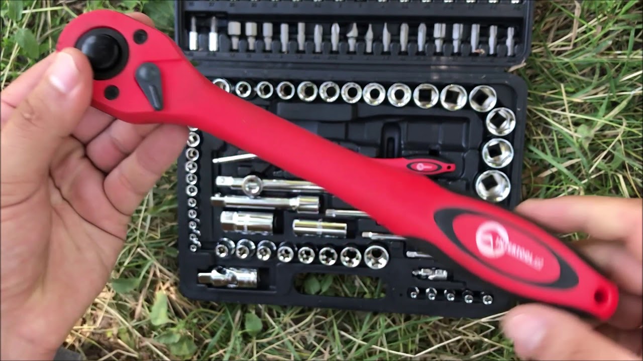Обзор профессиональный набор инструментов Intertool 1/4", 1/2", 108 предметов (ET-6108) - YouTube