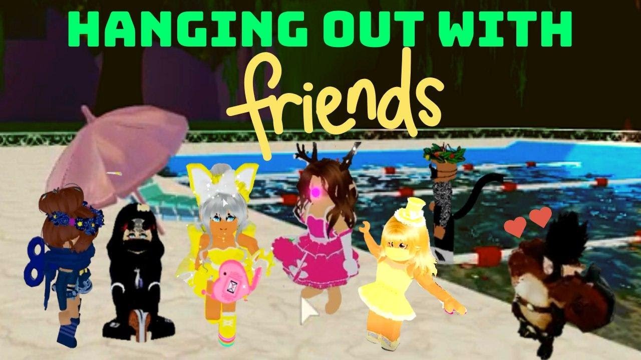 HANGING OUT WITH FRIENDS IN ROBLOX - YouTube