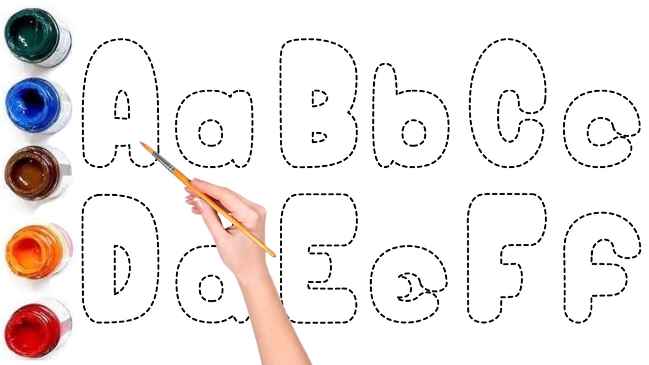 Alphabet ABCDEF for Kids, Easy Alphabet A to Z for Kids Toddlers ...