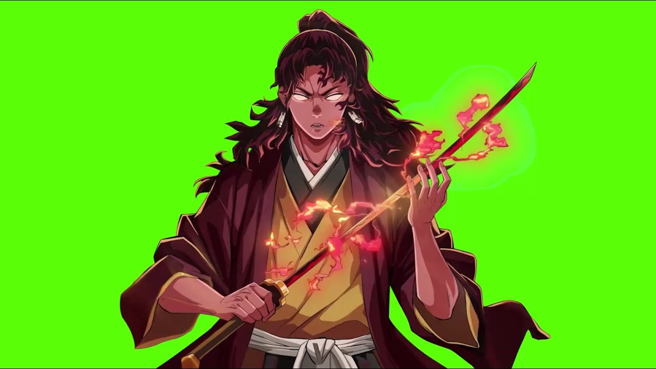 Demon Slayer Yoriichi Green Screen - YouTube