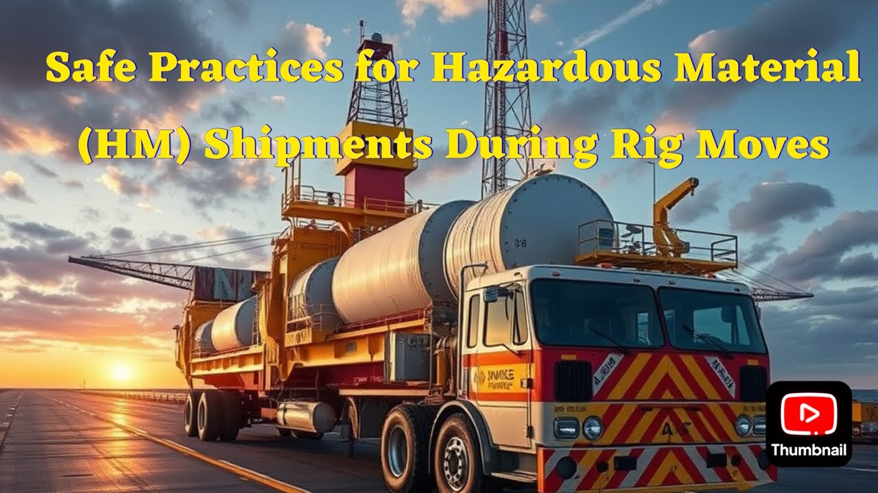 Safe Practices for Hazardous Material (HM) Shipments During Rig Moves ...