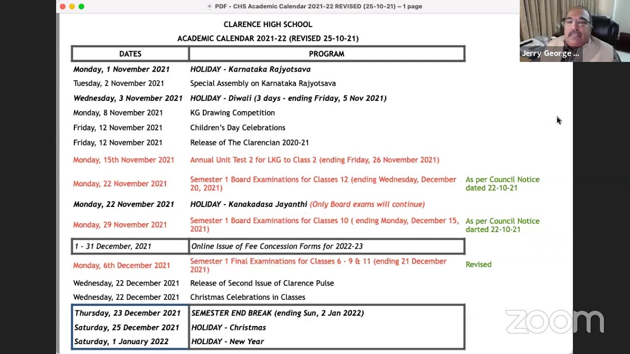 CHS Morning Assembly (26-10-21) - YouTube