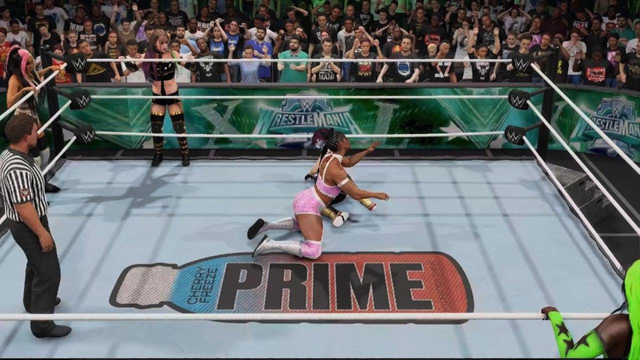 WWE 2K24 Wrestlemania 40 Simulation: Damage Control vs Holy Trinity ...