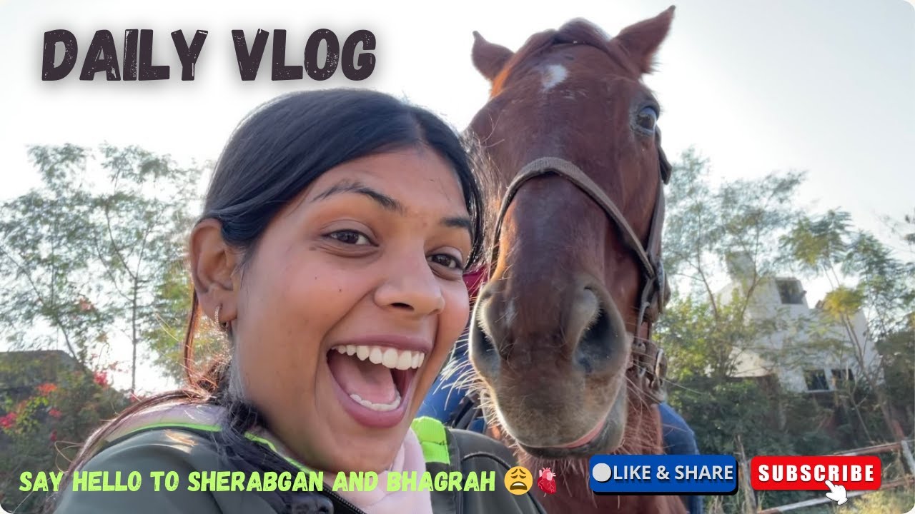 My First Day of Horse Riding 🐴 | Chill Vibes with Dogs🐶 | Solo Canteen ...