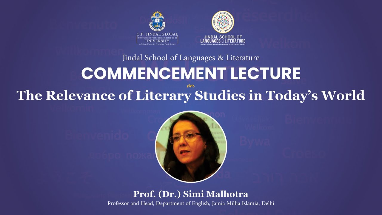 JSLL Commencement Lecture - YouTube