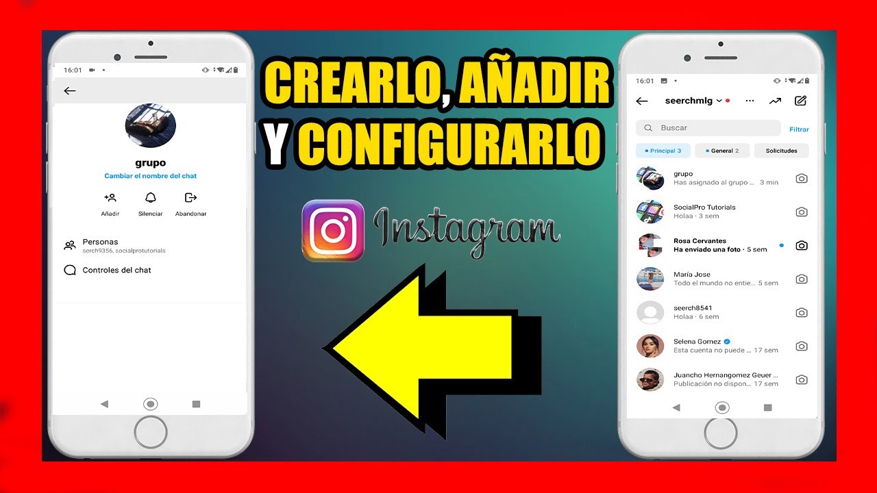 como CREAR un CHAT GRUPAL en INSTAGRAM - YouTube