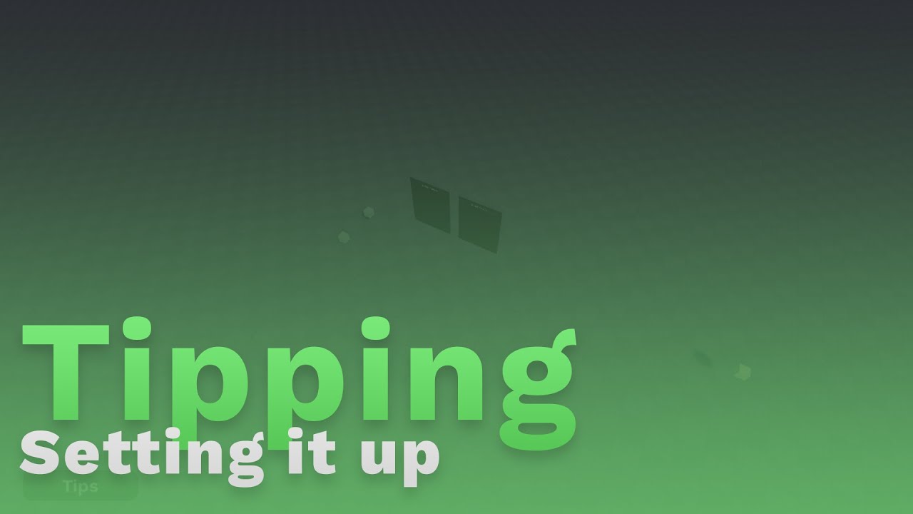How To Setup: Tipping System - YouTube