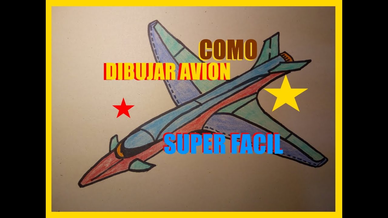 Como DIBUJAR un AVION Paso a Paso/ Dibujo de avion 👌 - YouTube
