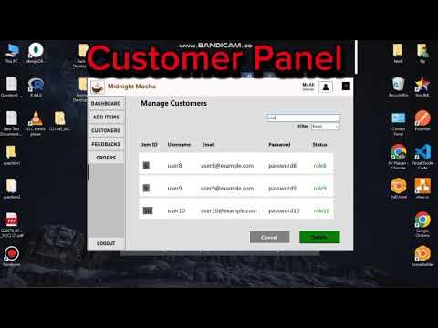 Cafe Management System Using C# Windows Form - YouTube
