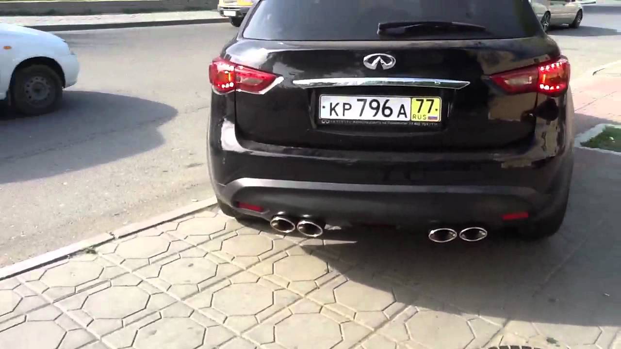 FX50s Custom Exhaust no Cat - YouTube