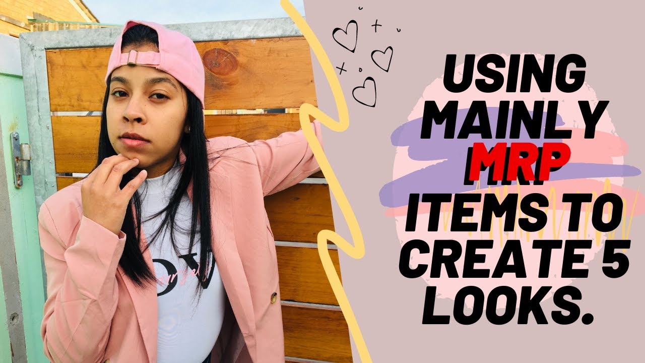Using MAINLY MRP items to create 5 looks. - YouTube