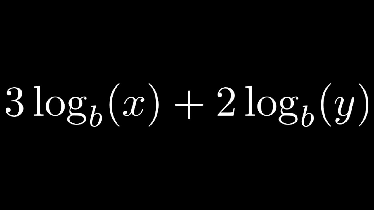 Condense 3log_b(x) + 2log_b(y) by using the properties of logarithms ...