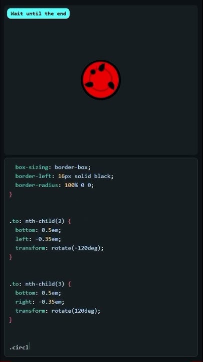 Make a sharingan with css #shorts #css_tutorial #sharingan - YouTube