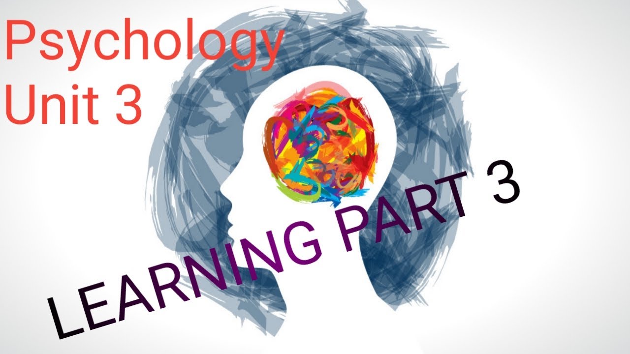 हिन्दी में || Learning || Part 3 || Unit 3 || Psychology || B.Sc ...