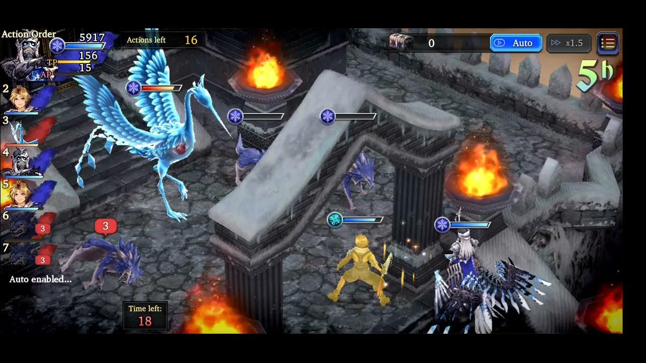 Wotv ffbe Glacial Raid with Tidus and Gilgamesh / Equipment - YouTube