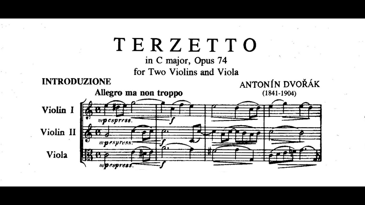 Antonín Dvořák – Terzetto, op. 74 - YouTube Music