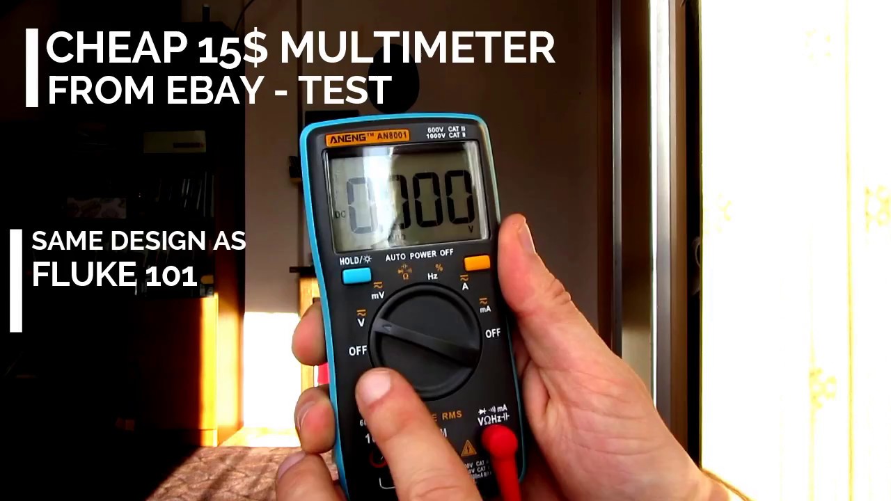 Cheap multimeter - (Fluke copy) ANENG AN8001 (RM 101 ) - YouTube