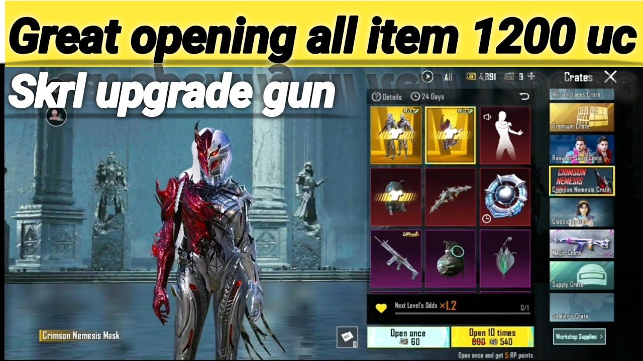 New Skrl upgrade gun bgmi | BGMI new create opening | pubg | upgrade ...