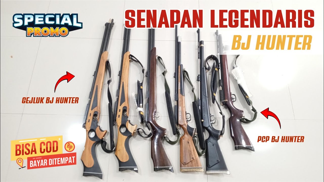 CUCI GUDANG MULAI 1 JUTAAN PROMO SENAPAN PCP GEJLUK BIGGAME BJ HUNTER ...