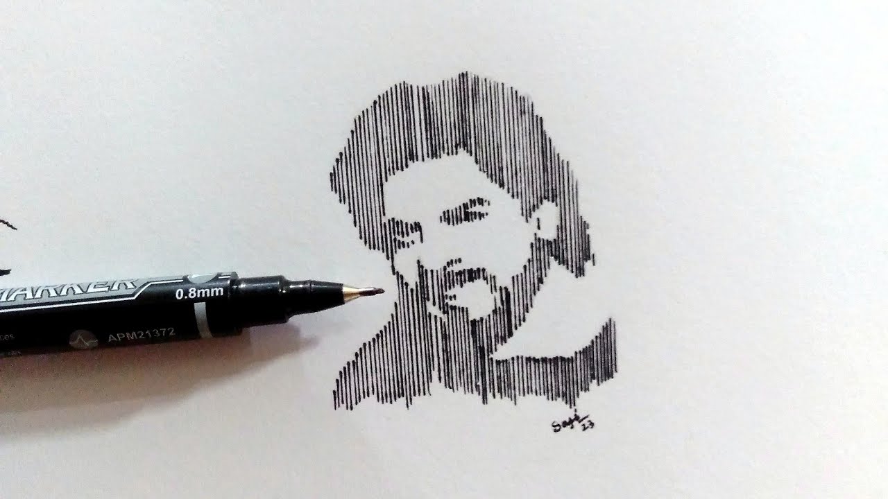 Pathaan | Shahrukh Khan Line Drawing By Pakistani Artist Safi ...