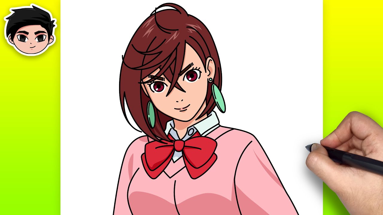How To Draw MOMO AYASE | Dandadan - Easy Tutorial - YouTube