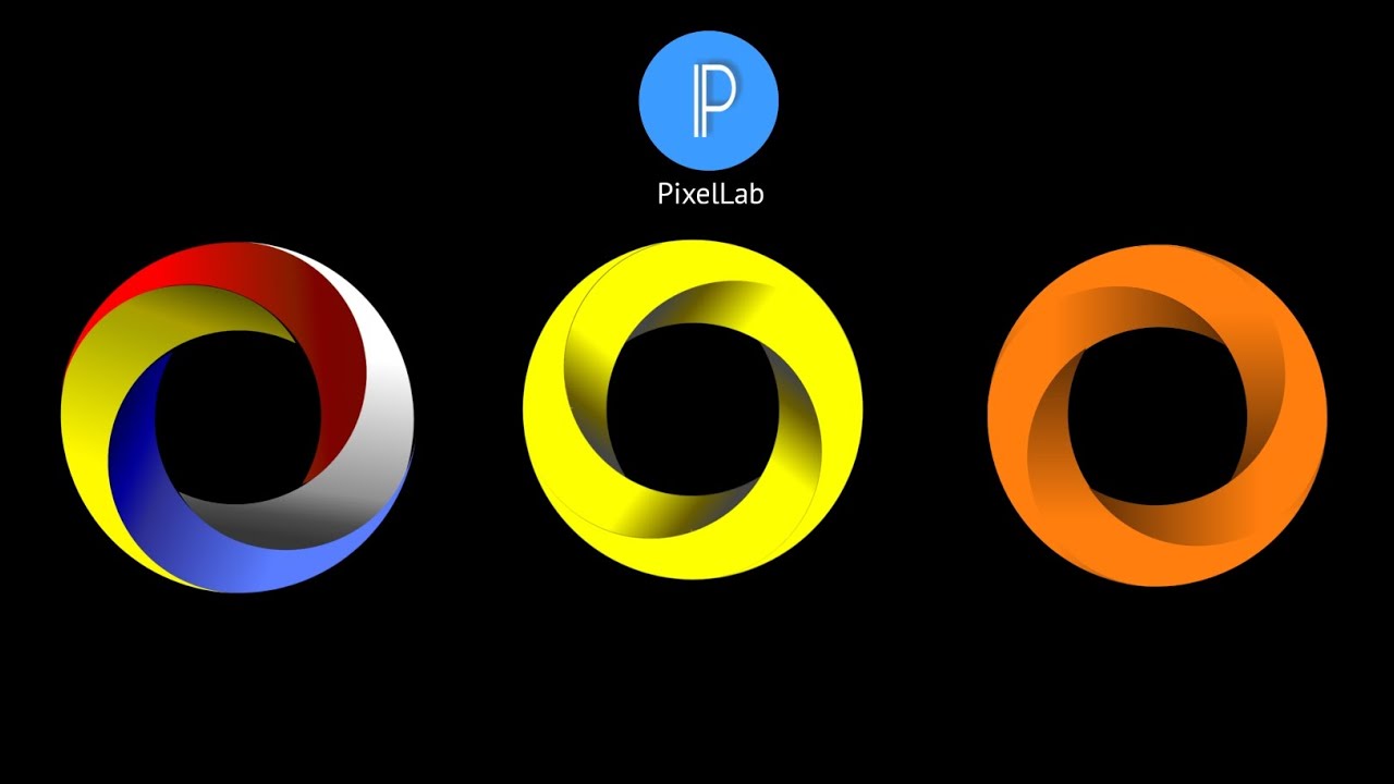 Disain Logo Lingkaran Putar Pixellab | Swir Logo Design In Pixellab ...